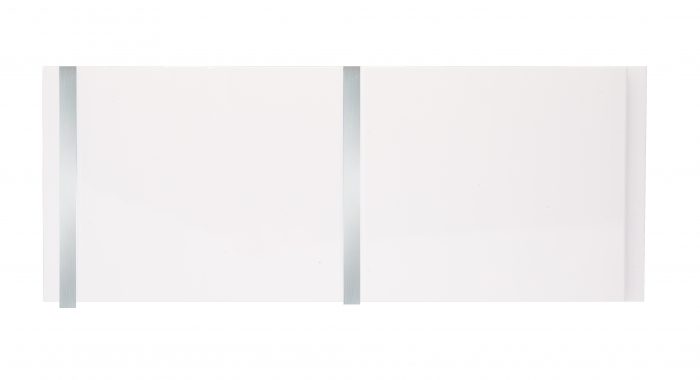 Neptune White Chrome Ceiling Panel (2.6Mtr) | Wall and Ceiling Panels